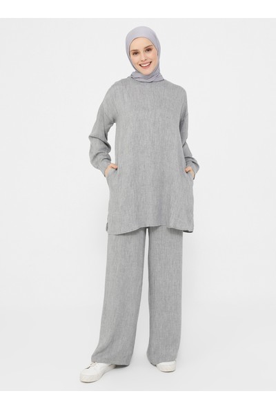 Benin Tunik&pantolon Ikili Takım - Gri - Benin