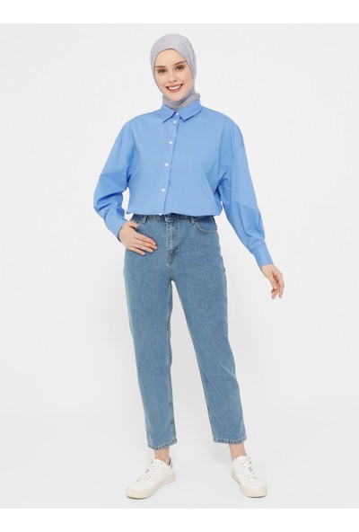 Benin Boyfriend Kalıp Kot Pantolon - Indigo - Benin