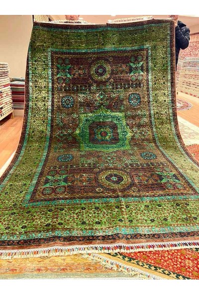 Rustik Ev El Dokuma Afgan Memlük Halısı & 308 x 201 cm Rustik Ev El Dokuma Afgan Memlük Halısı & 308 x 201 cm