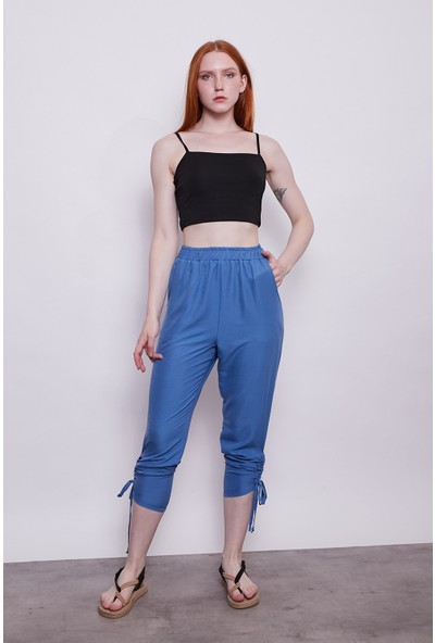 Jument 49030 Kadın Kanvas Pantolon Indigo