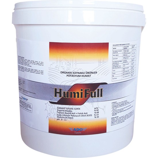 Ado HumiFull Organik Kaynaklı Ürünler Potasyum Humat 5 kg Fiyatı