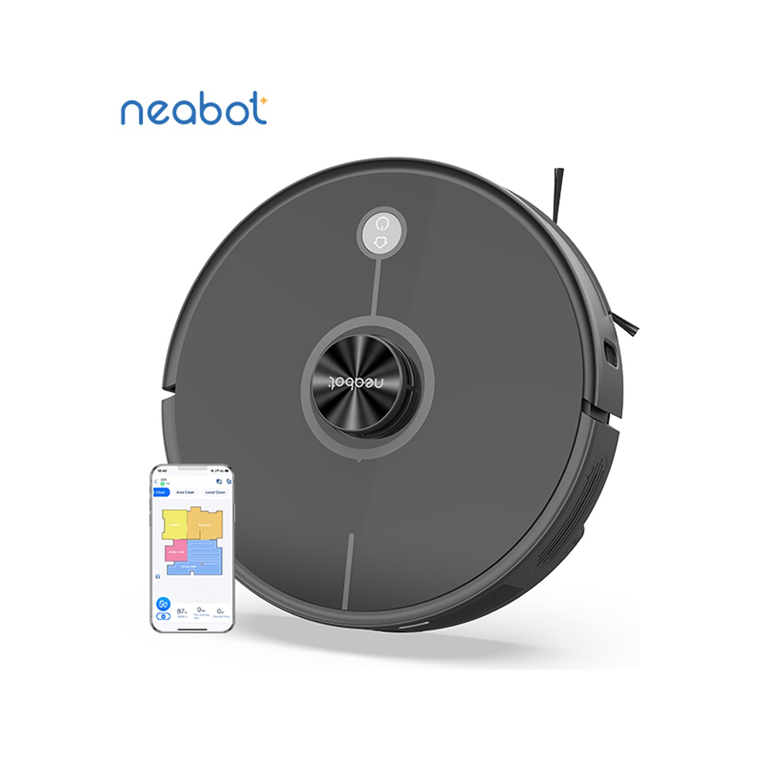 Neabot N2 Lite Siyah Akıllı Robot Süpürge (Neabot Türkiye Fiyatı