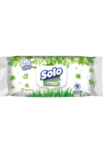 Solo Islak Havlu 90 Yaprak Kapaklı Solo Islak Havlu 90 Yaprak Kapaklı