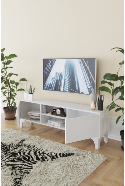 Kzy Mobilya Romeo Tv Sehpası Beyaz