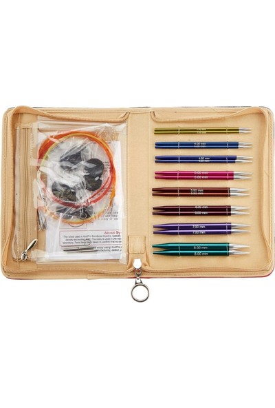 Knitpro Knitpro Zing Deluxe Misinalı Değiştirilebilir Yuvarlak Örgü Şiş Seti