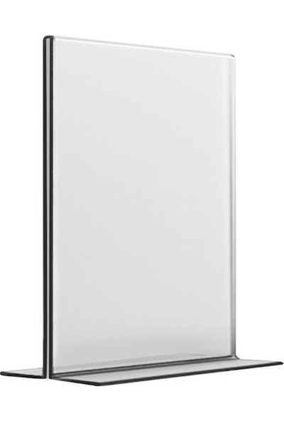 Etiasreklam A6 T Tipi Dikey Masa Üstü 10'lu Paket / Şeffaf Pleksi Föylük / Broşürlük Etiasreklam A6 T Tipi Dikey Masa Üstü 10'lu Paket / Şeffaf Pleksi Föylük / Broşürlük