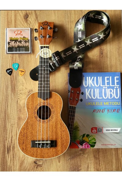 Puka PK-100 Maun Soprano Ukulele (Kılıf-Askı-Tel-Pena-Kitap) Puka PK-100 Maun Soprano Ukulele (Kılıf-Askı-Tel-Pena-Kitap)