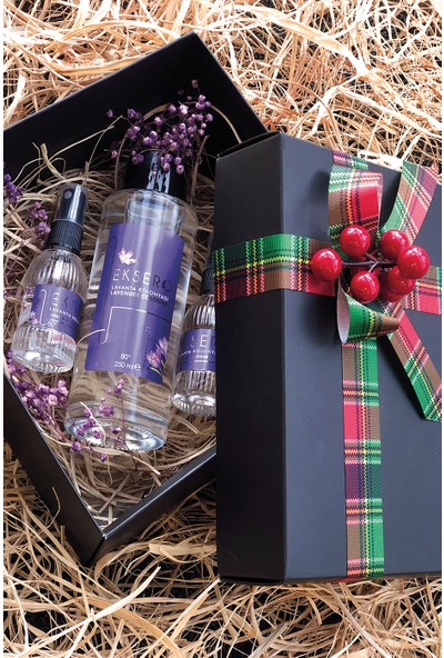 Eksero Lüks Kutulu 80° Lavanta Kolonyası 3'lü Set