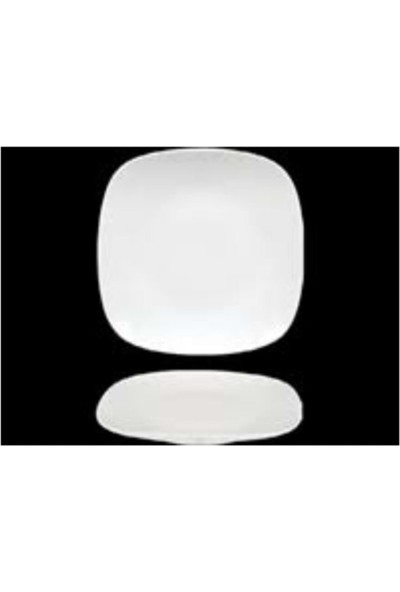 Güral Porselen Mimoza Kare Servis Tabağı 6 'lı 22 x 22 cm