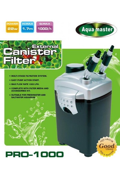 Aqua Master Pro 1000 Dış Filtre Aqua Master Pro 1000 Dış Filtre