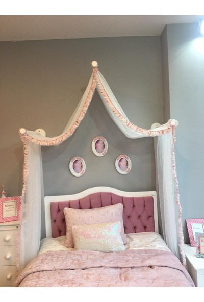 Trend Oda Genç Odası Butik Cibinlik Rapunzel Fırfırlı (3 Çubuk Uyumlu) Sadece Tül Trend Oda Genç Odası Butik Cibinlik Rapunzel Fırfırlı (3 Çubuk Uyumlu) Sadece Tül