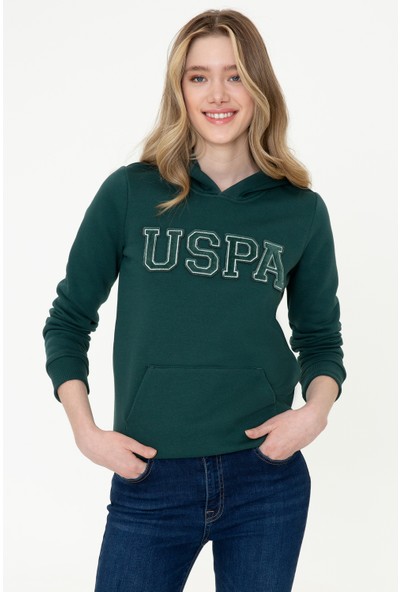 U.S. Polo Assn. Bayan Koyu Yeşil Sweat Shirt Basic