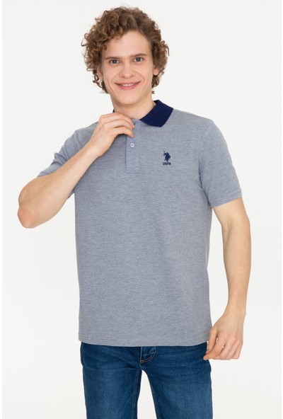 U.S. Polo Assn. Erkek Gri Melanj T Shirt