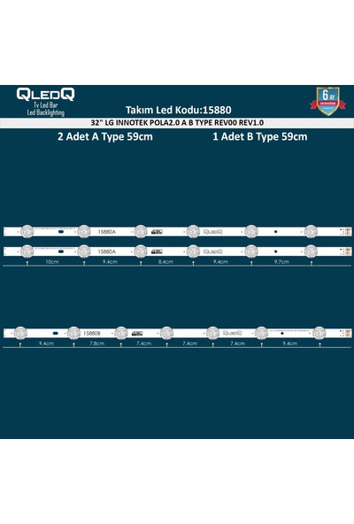 QLEDQ Takım Led-80 (2xa-1xb) 32 Lg Innotek Pola2.0 A B Type REV00 Rev1.0 QLEDQ Takım Led-80 (2xa-1xb) 32 Lg Innotek Pola2.0 A B Type REV00 Rev1.0