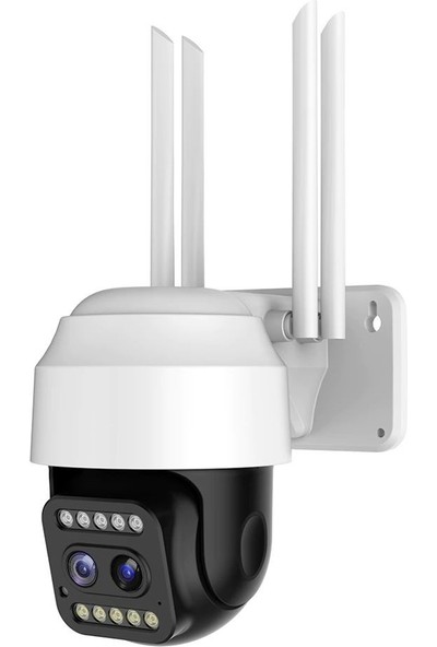 Kingboss 4K Wifi Çift Lens Oto-Takip Kablosuz Dış Mekan Güvenlik Kamerası Kingboss 4K Wifi Çift Lens Oto-Takip Kablosuz Dış Mekan Güvenlik Kamerası