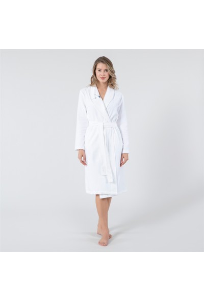 Chakra Noche Kadın Bornoz Beyaz Chakra Noche Kadın Bornoz Beyaz