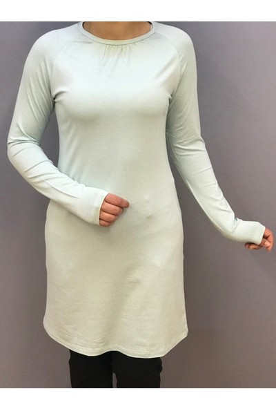 Arancia Kadın Sıfır Yaka Önü Büzgü Detaylı Uzun Kollu Tunik Arancia Kadın Sıfır Yaka Önü Büzgü Detaylı Uzun Kollu Tunik