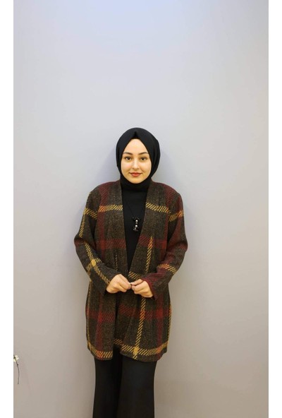 Flaş Triko Yeni Sezon Flaş Triko Büyük Beden Içlikli Ekose Takım