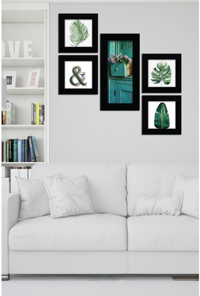 Cadran 5 Parçalı Çerçeve Görünümlü Mdf Tablo Seti ATF202