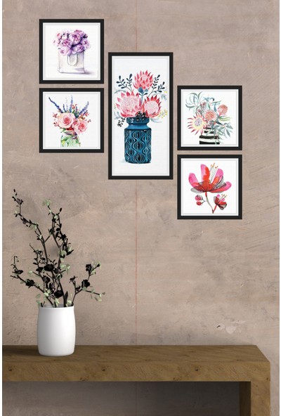 Cadran 5 Parçalı Çerçeve Görünümlü Mdf Tablo Seti ATF251