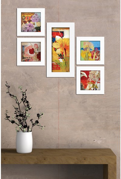 Cadran 5 Parçalı Çerçeve Görünümlü Mdf Tablo Seti ATF293