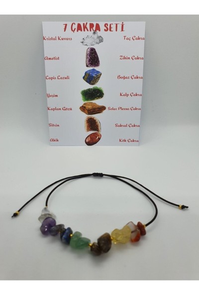 Webcenter Doğal 7 Çakra Taşı Bileklik Doğal Taş