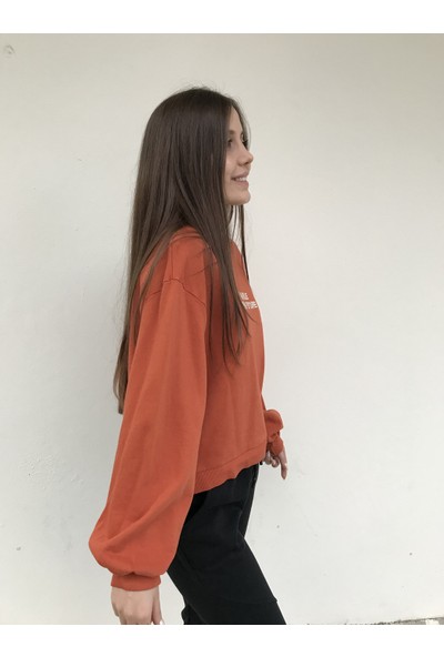 Kadın Turuncu Sweatshirt