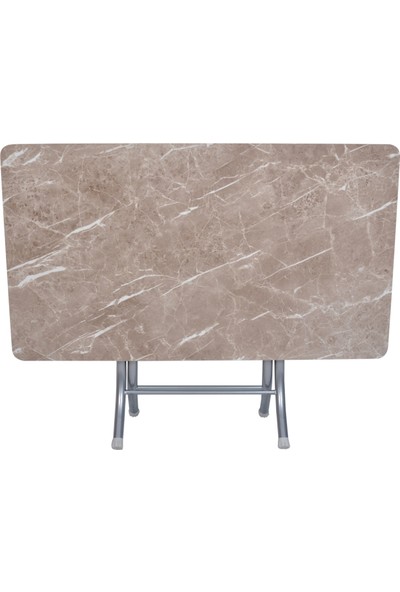 Güvenç Katlanır Mutfak, Bahçe, Balkon Masası 70X120 Koyu Mermer Desen Güvenç Katlanır Mutfak, Bahçe, Balkon Masası 70X120 Koyu Mermer Desen
