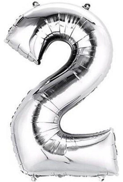 16 Inç 37-40 cm Sayı Balonları Küçük Boy 1 Numara Altın Rengi