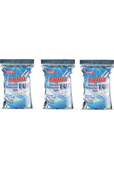 Supta Bulaşık Makinesi Tuzu 1,5 kg ( 3 Adet) Supta Bulaşık Makinesi Tuzu 1,5 kg ( 3 Adet)