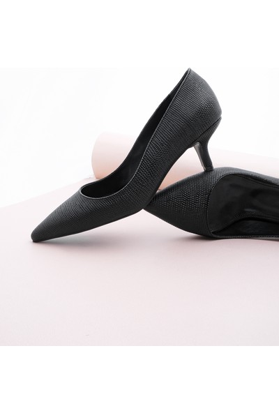 Marjin Kadın Sivri Burun Topuklu Ayakkabı Reyza