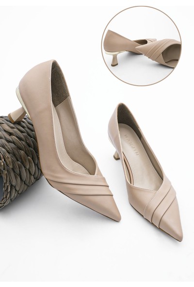 Marjin Kadın Sivri Burun Topuklu Ayakkabı Urvasi