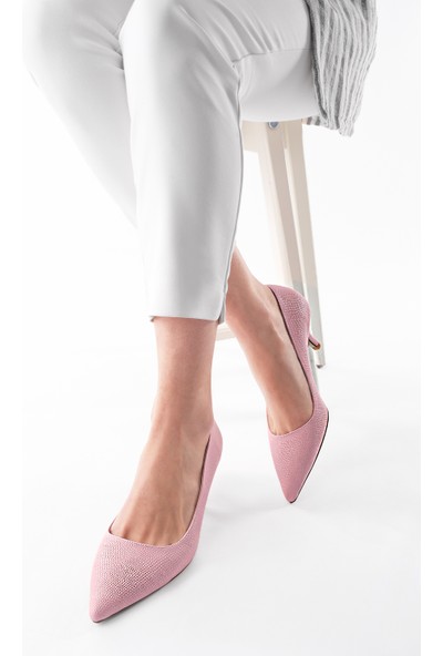 Marjin Kadın Sivri Burun Topuklu Ayakkabı Reyza