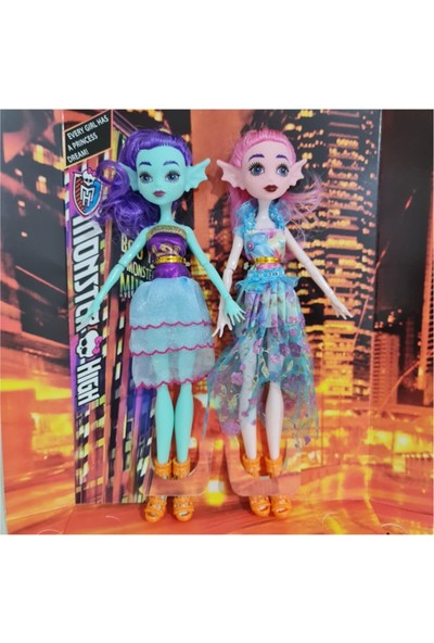 Kahraman Oyuncak Monster High 2 Li Bebekler 30 cm Oyuncak Vampir Bebekler