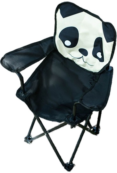 Çocuk Kamp Sandalyesi Katlanabilir Sandalye Kamp Piknik - Panda