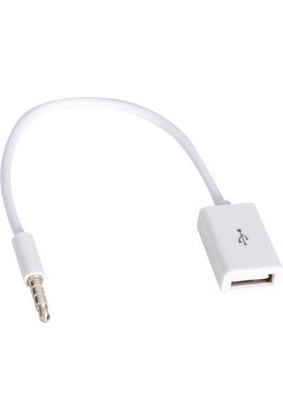 Powermaster USB Dişi To Aux Stereo 3 Boğumlu Kablo Powermaster USB Dişi To Aux Stereo 3 Boğumlu Kablo