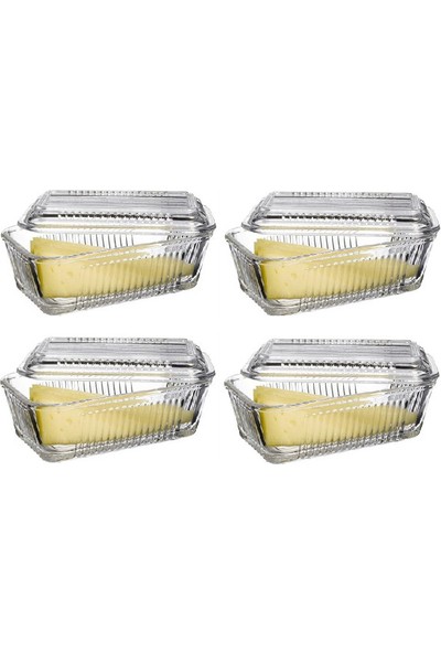 Paşabahçe Frigo Teryağlık Kapaklı Kahvaltılık 4'lü Saklama Kabı Cam Kapaklı Paşabahçe Frigo Teryağlık Kapaklı Kahvaltılık 4'lü Saklama Kabı Cam Kapaklı