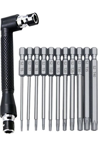 Guangdong Spirit 12 Adet Set 1 4 Inç Altıgen Şaft ve L Şekilli Anahtar Seti T6 T40 3 Inç Uzunluk S2 Çelik Torx Başlı Tornavida Matkap Uçları Guangdong Spirit 12 Adet Set 1 4 Inç Altıgen Şaft ve L Şekilli Anahtar Seti T6 T40 3 Inç Uzunluk S2 Çelik Torx Başlı Tornavida Matkap Uçları