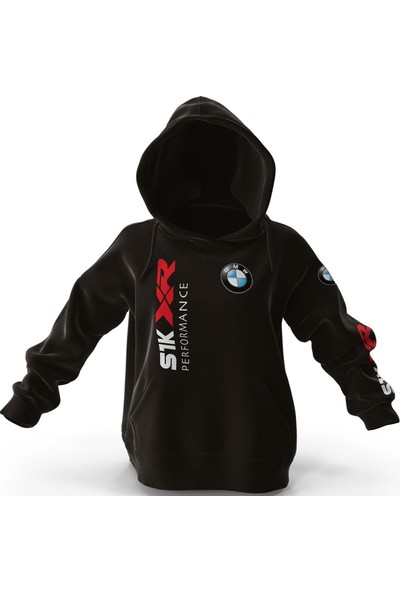 Road Life Bmw S1K Xr Ön Arka Baskılı Kanguru Sweatshirt