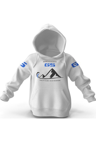 Road Life Bmw Gs Safari 2020 Australia Ön Arka Baskılı Kanguru Sweatshirt