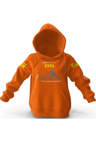 Road Life Bmw Gs Safari 2020 Australia Ön Arka Baskılı Kanguru Sweatshirt