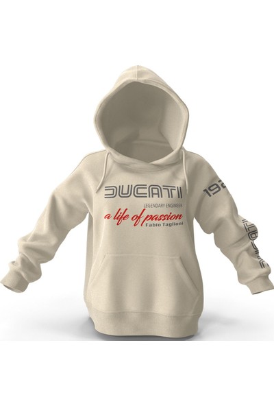 Road Life Ducati Legendary Engineer Fabio Taglioni Ön Arka Baskılı Kanguru Sweatshirt Road Life Ducati Legendary Engineer Fabio Taglioni Ön Arka Baskılı Kanguru Sweatshirt