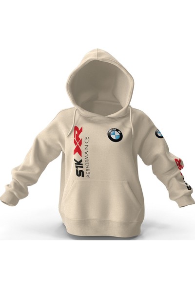 Road Life Bmw S1K Xr Ön Arka Baskılı Kanguru Sweatshirt