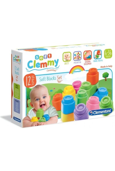 Clementoni 14706 Soft Clemmy - Yumuşak Blok Seti - 12 Parça 6-36 Ay Clementoni 14706 Soft Clemmy - Yumuşak Blok Seti - 12 Parça 6-36 Ay