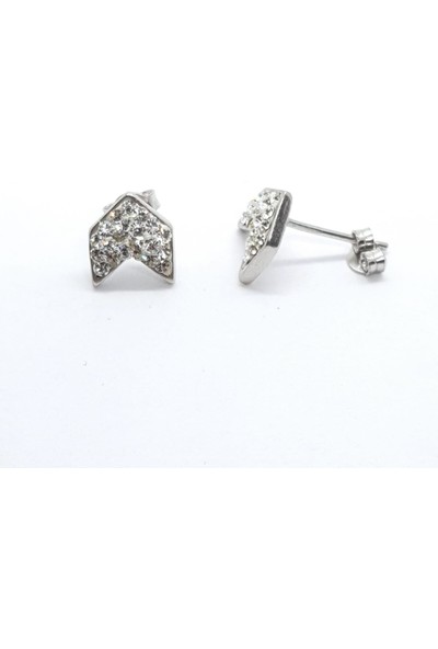 Karra Jewelry Karra 925 Kadın Ok Işareti Modeli Swarovski Taşlı Çift Küpe Karra Jewelry Karra 925 Kadın Ok Işareti Modeli Swarovski Taşlı Çift Küpe