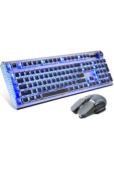 Generic Qwerty Rgb Mavi Eksen Gerçek Mekanik Klavye Hibrit Işık Kablosuz Klavye ve Fare Seti | Klavye Fare Combos (Yurt Dışından) Generic Qwerty Rgb Mavi Eksen Gerçek Mekanik Klavye Hibrit Işık Kablosuz Klavye ve Fare Seti | Klavye Fare Combos (Yurt Dışından)