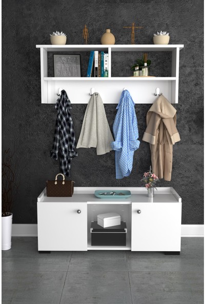 Moonlife Asya Portmanto Beyaz