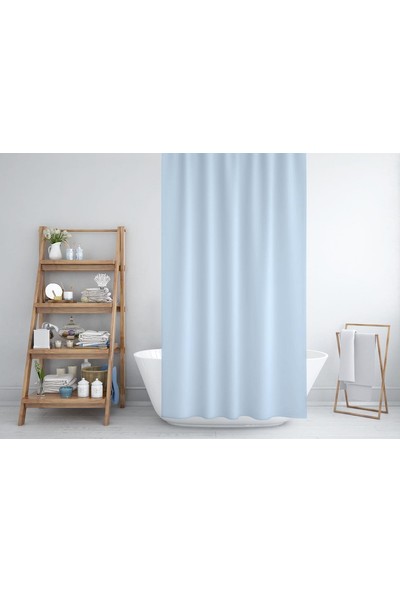 Zethome Jackline Banyo Duş Perdesi 0010 Mavi Çift Kanat 2X120X200 Zethome Jackline Banyo Duş Perdesi 0010 Mavi Çift Kanat 2X120X200