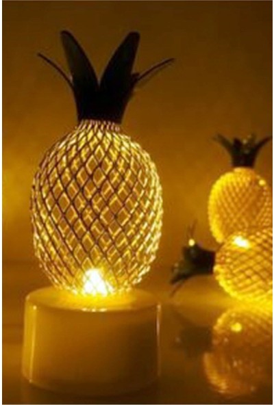 Mobee Ananas Metal Tel Mini LED Lamba Dekoratik Mini Lamba 1 Adet Mobee Ananas Metal Tel Mini LED Lamba Dekoratik Mini Lamba 1 Adet