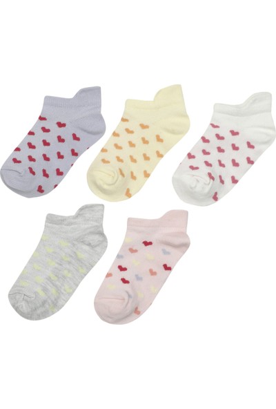 Polaris Mını Hearts 5 Lı Ptk-G 2f Çok Renkli Kız Çocuk 5'LI Patik Çorap Polaris Mını Hearts 5 Lı Ptk-G 2f Çok Renkli Kız Çocuk 5'LI Patik Çorap